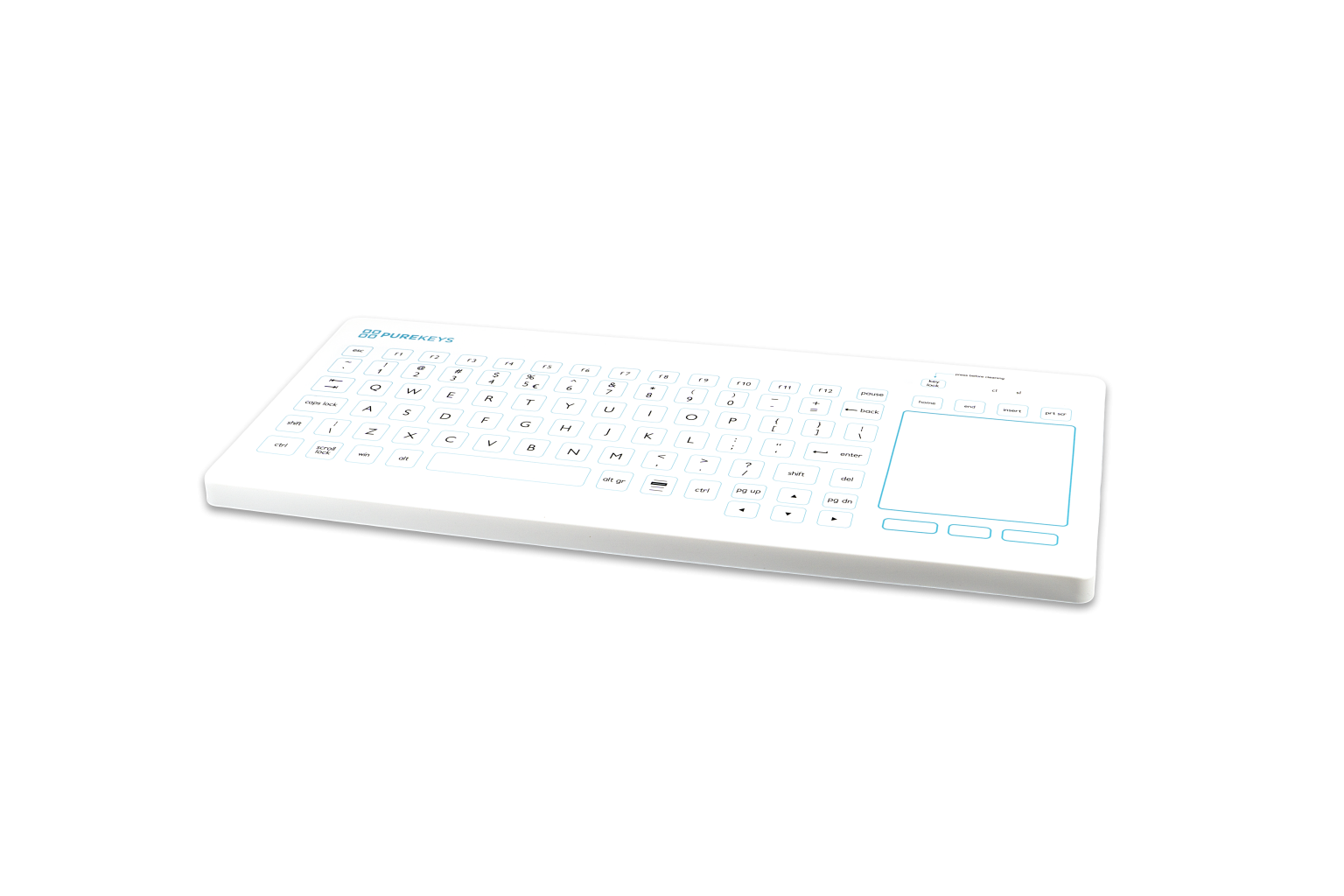 Medical keyboard touchpad - Purekeys.com